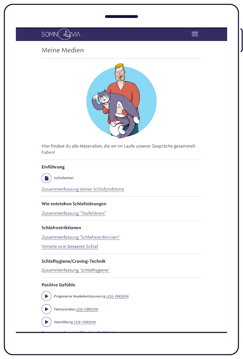 Neue DiGA: interaktive Schlaftherapie somnovia – Healthcare Startups ...